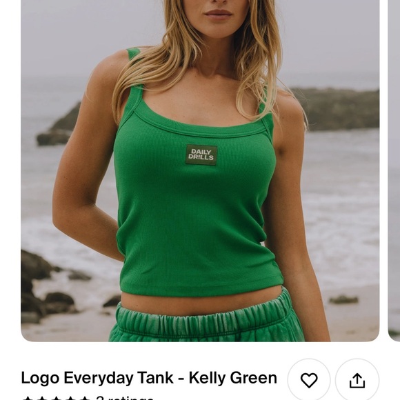 Daily Drills | Tops | Daily Drills Green Tank Top | Poshmark